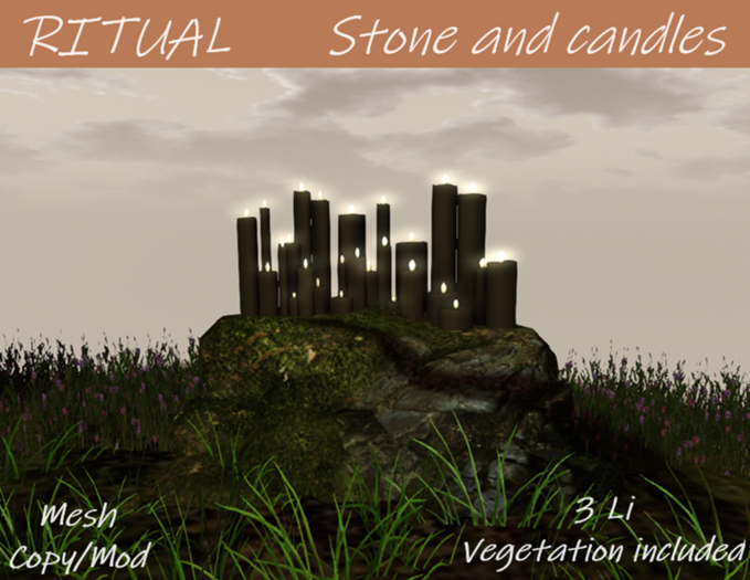 Second Life Marketplace - RITUAL - Stone and candles